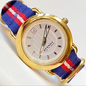 Sperry | Accessories | Sperry Rose Gold Navy Halyard Chronograph Watch ...
